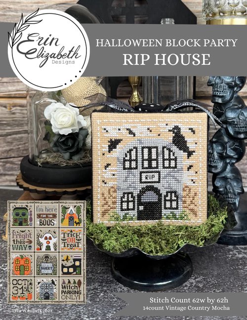 Halloween Block Party - RIP House- Erin Elizabeth – Heartland Quilting ...