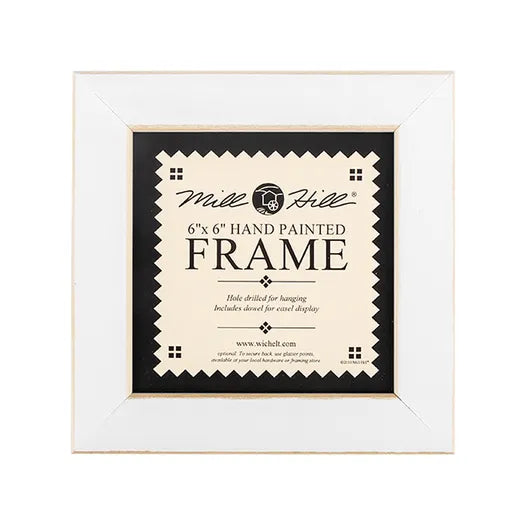 Mill Hill Frame - 6" x 6" Matte Antique White – Heartland Quilting and ...